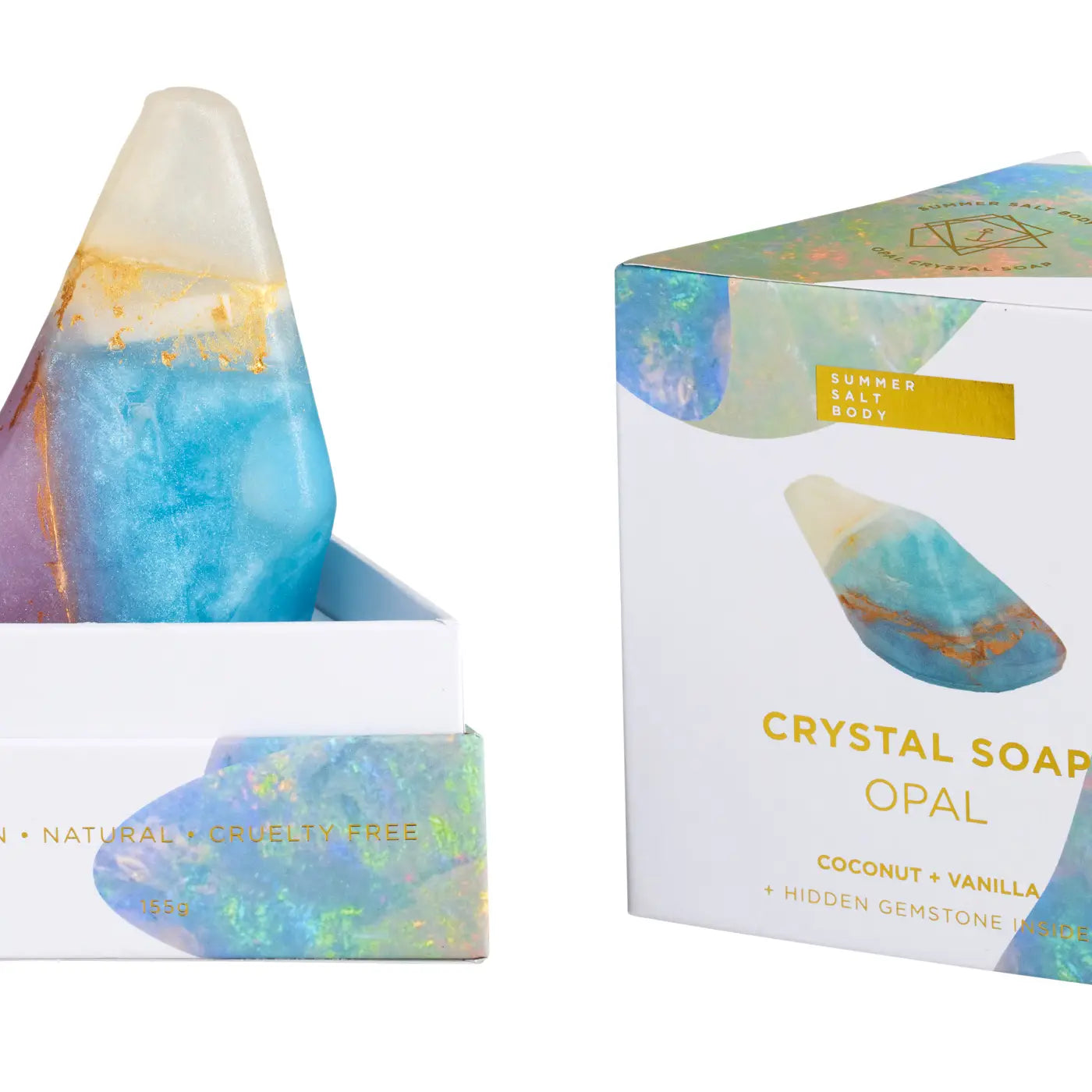 Opal Crystal Soap - with Hidden Gemstone! – Fuchsia Hunter Valley